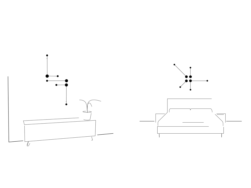 Lampa wewnętrzna, ścienna Vibia Pin 1694